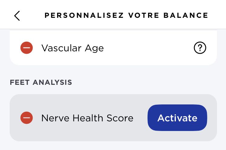Body Scan : activer le score de santé nerveuse (NHS) – Withings | Support