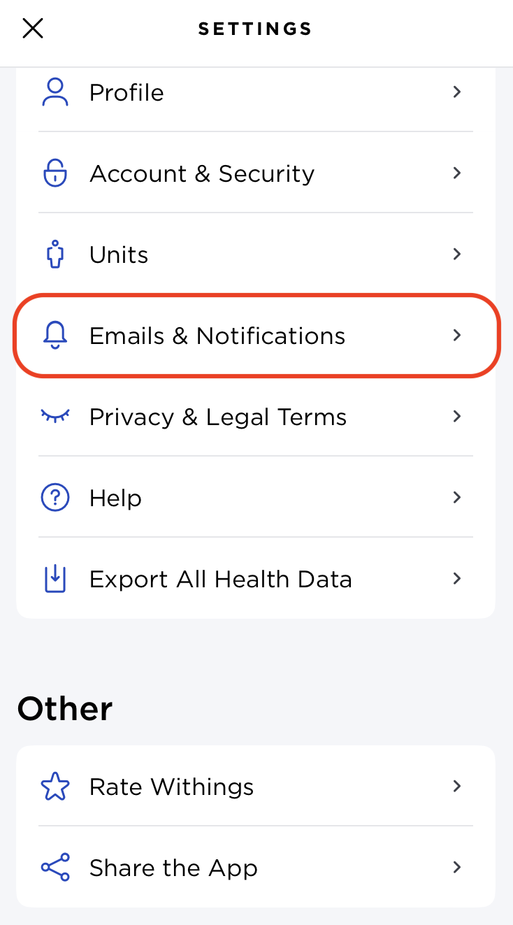 Withings App Ios Managing My Notifications Withings Support