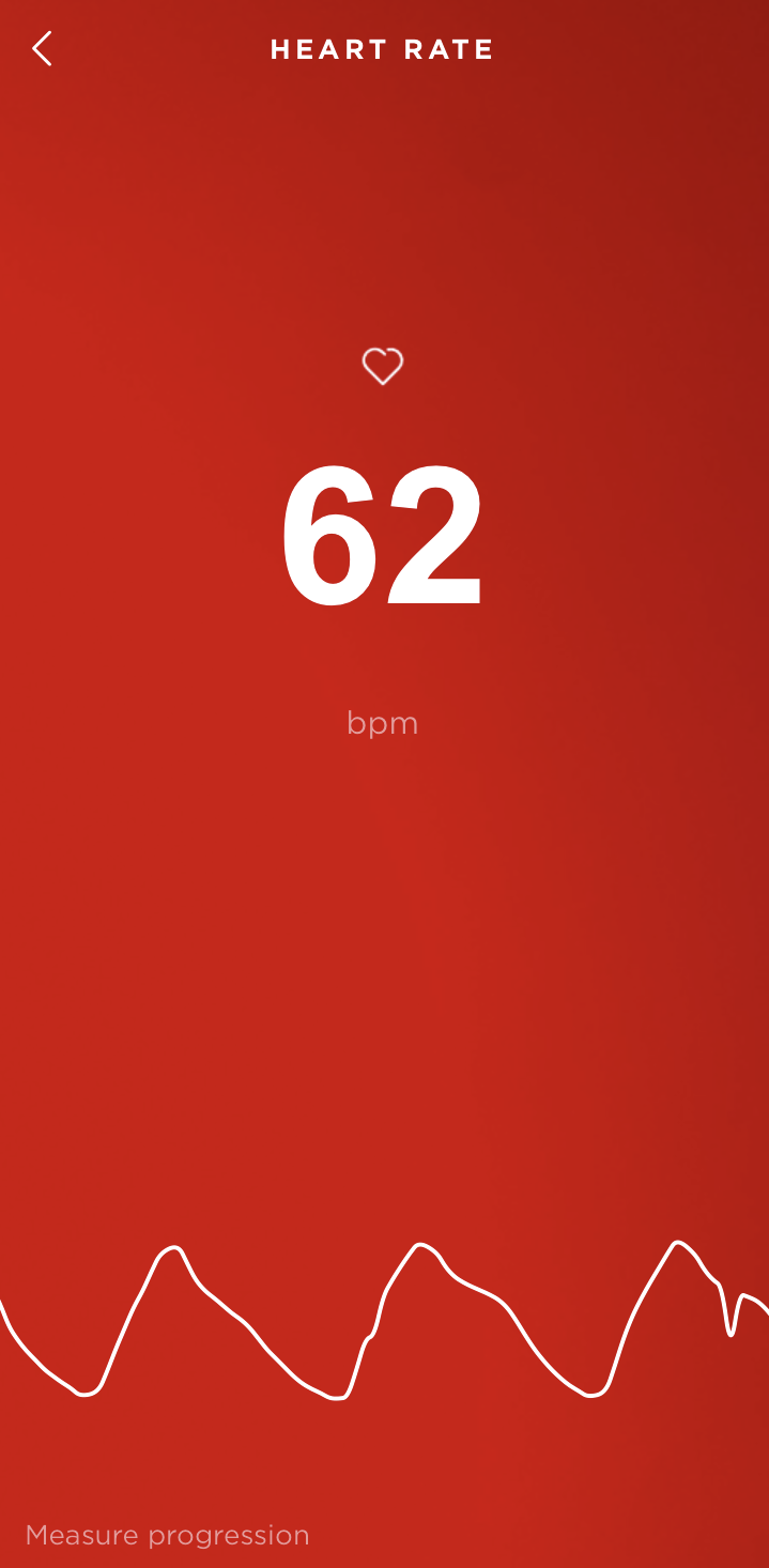 Withings App - Android - How to take a heart rate measurement in the ...