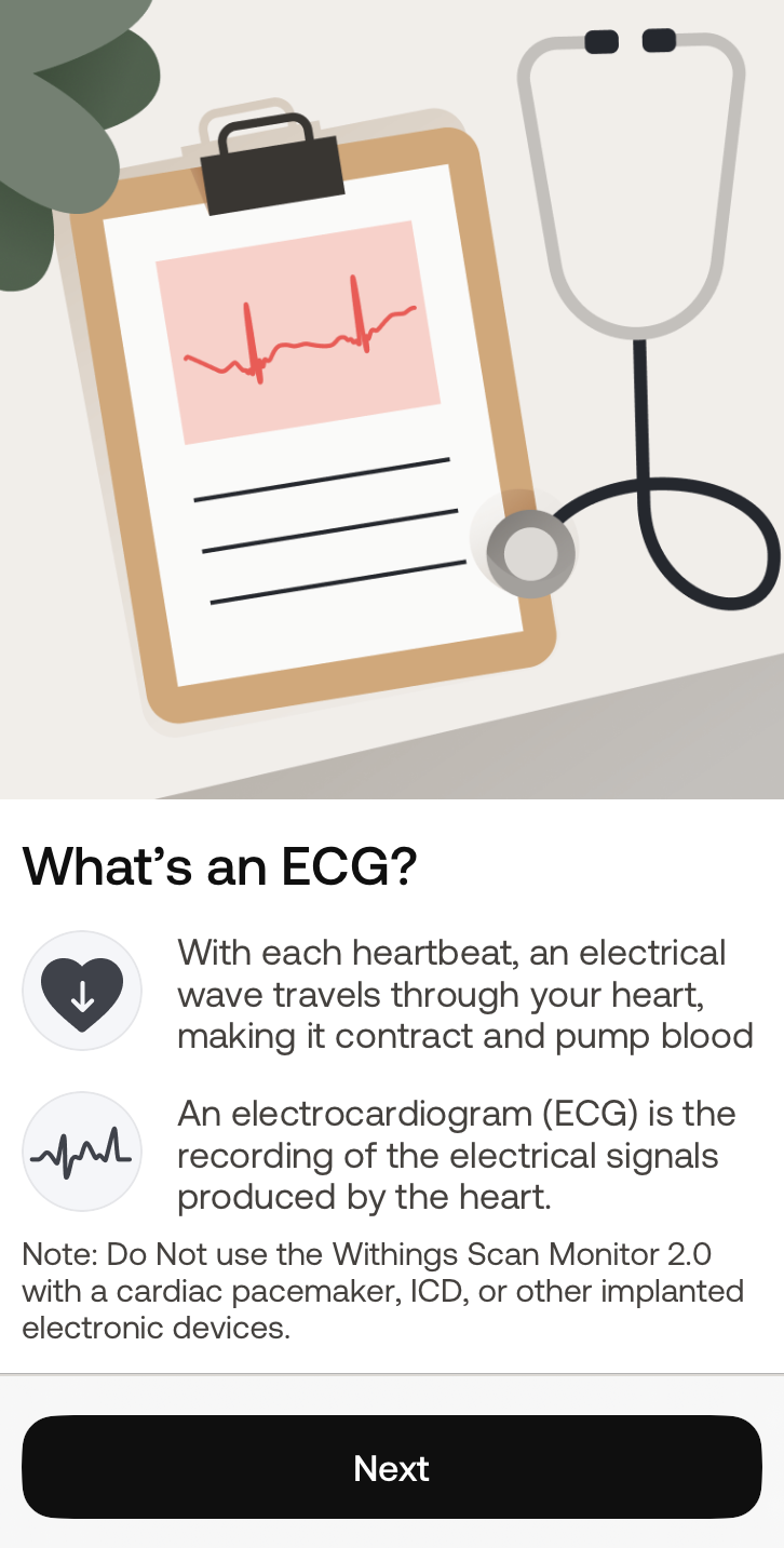Body Scan - Activating ECG (U.S. Only) – Withings | Support