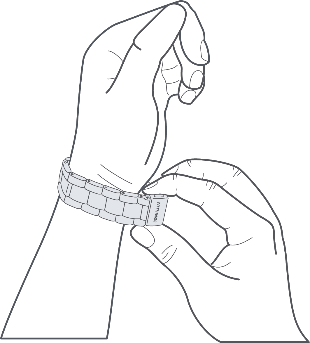 ScanWatch 2 - Adjusting metal wristbands – Withings | Support