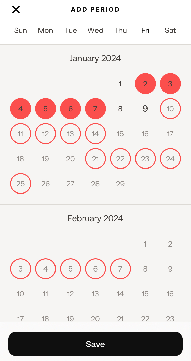 Withings App - iOS - Cycle Tracking: Adding period data – Withings ...